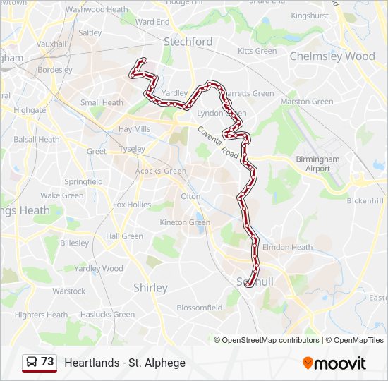 73 Route: Schedules, Stops & Maps - Alston Rd (Updated)
