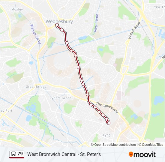 79 Route: Schedules, Stops & Maps - Wednesbury (Updated)