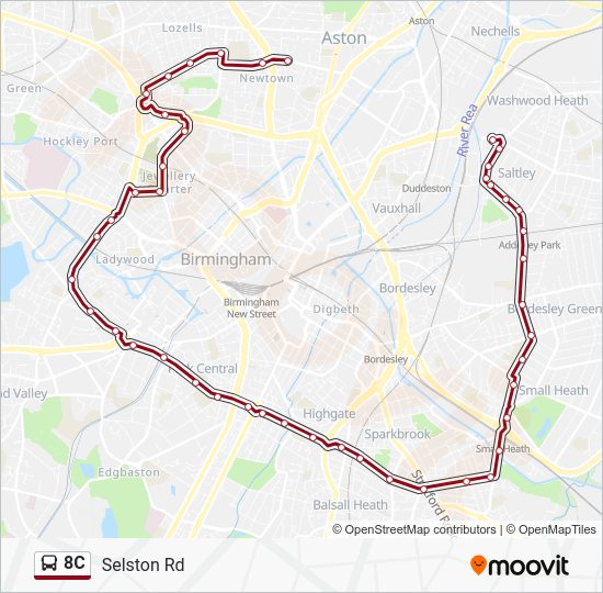 8C Route: Schedules, Stops & Maps - Selston Rd (Updated)