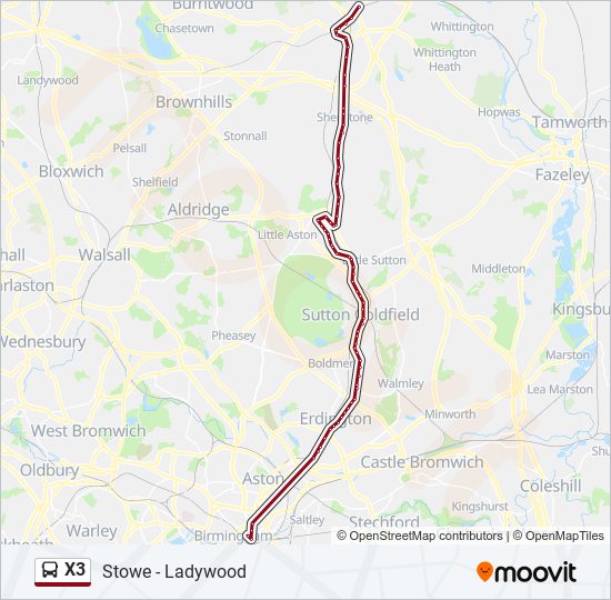 x3 Route: Schedules, Stops & Maps - Birmingham (Updated)