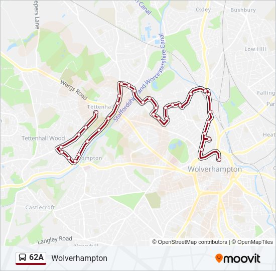 62a Route: Schedules, Stops & Maps - Wolverhampton (Updated)