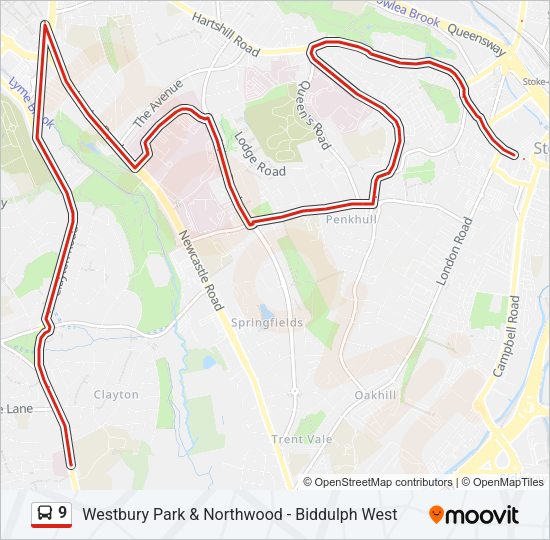 9 Route: Schedules, Stops & Maps - Nuffield Hospital (Updated)