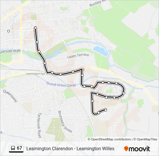 67 Route: Schedules, Stops & Maps - Sydenham Emmott Drive (Updated)