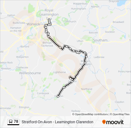 78 Route: Schedules, Stops & Maps - Kineton Church (Updated)