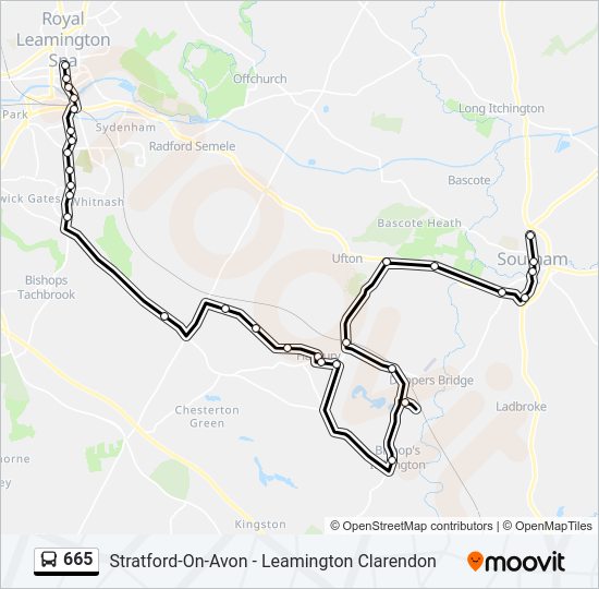 665 Route: Schedules, Stops & Maps - Southam (Updated)