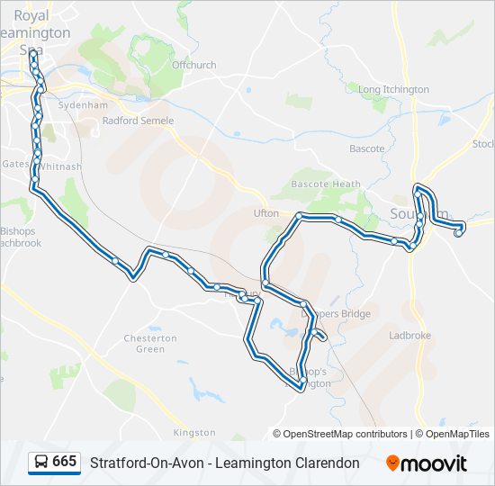 665 Route: Schedules, Stops & Maps - Southam (Updated)