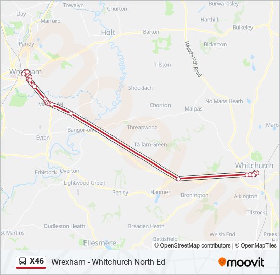 x46 Route: Schedules, Stops & Maps - Whitchurch (Updated)
