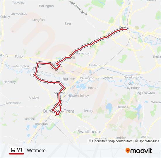 v1 Route: Schedules, Stops & Maps - Wetmore (Updated)