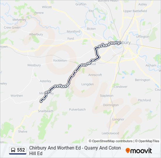 552 Route: Schedules, Stops & Maps - Plox Green (Updated)