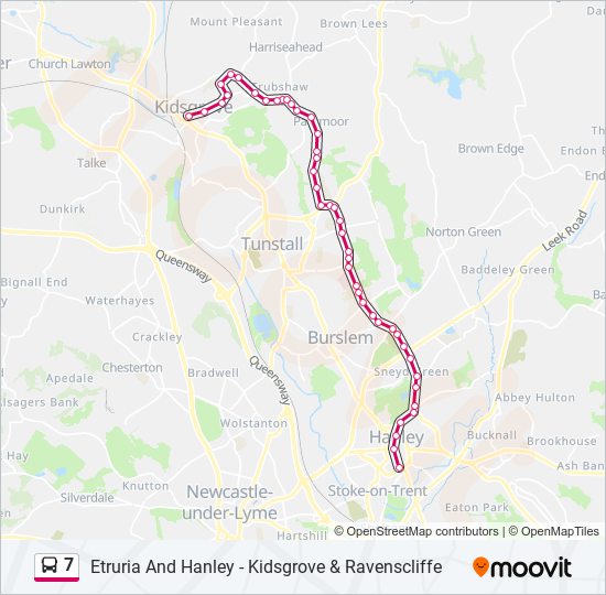 7 Route: Schedules, Stops & Maps - Hanley (Updated)