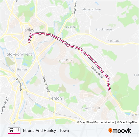 11 Route: Schedules, Stops & Maps - Adderley Green (Updated)