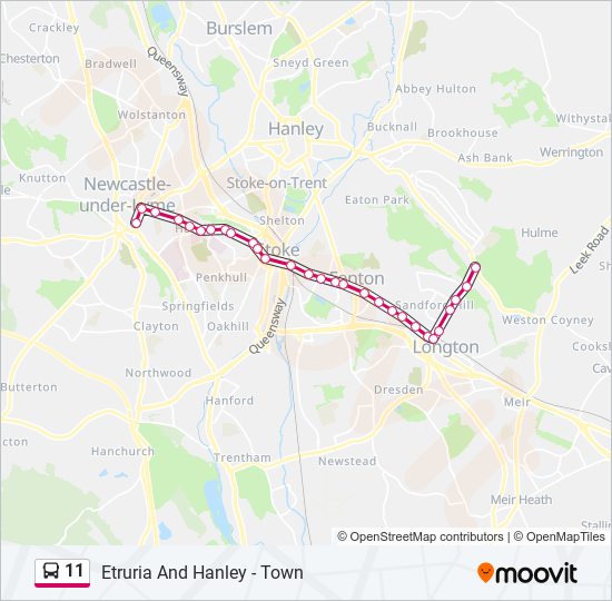 11 Route: Schedules, Stops & Maps - Adderley Green (Updated)