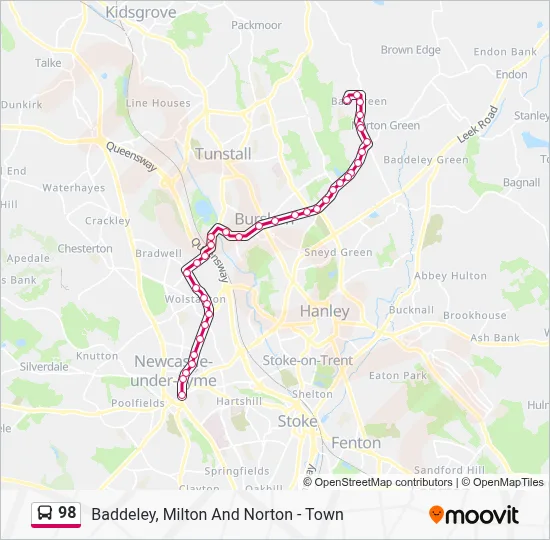 98 Route: Schedules, Stops & Maps - Ball Green (Updated)