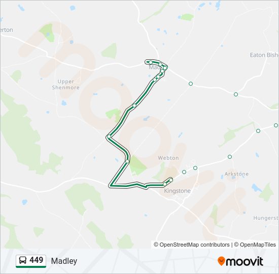 449 Route: Schedules, Stops & Maps - Madley (Updated)