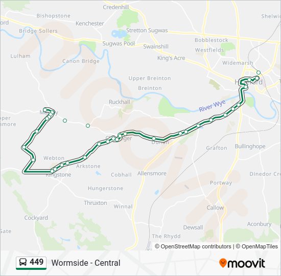 449 Route: Schedules, Stops & Maps - Archenfield Shelter (Updated)