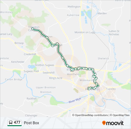 477 Route: Schedules, Stops & Maps - Post Box (Updated)
