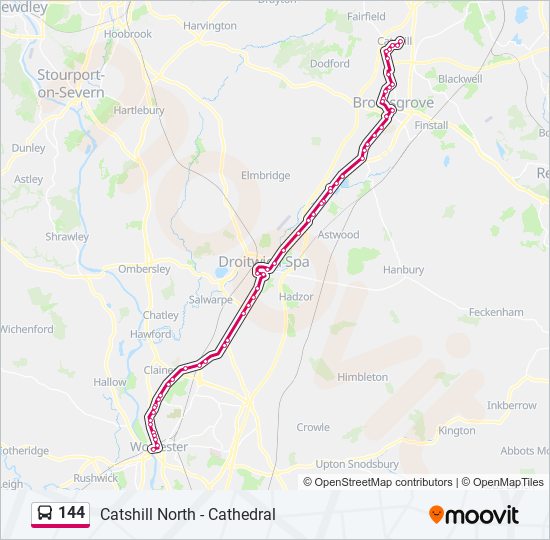 144 Route: Schedules, Stops & Maps - Worcester (Updated)