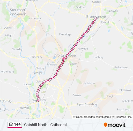 144 Route: Schedules, Stops & Maps - Bromsgrove (Updated)