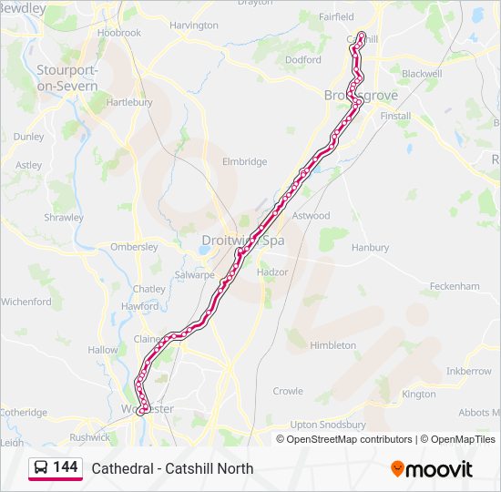 144 Route: Schedules, Stops & Maps - Catshill (Updated)