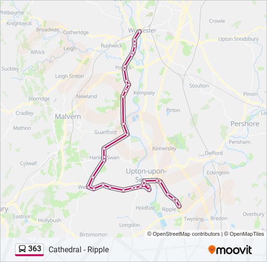 363 Route: Schedules, Stops & Maps - Brockeridge Common (Updated)