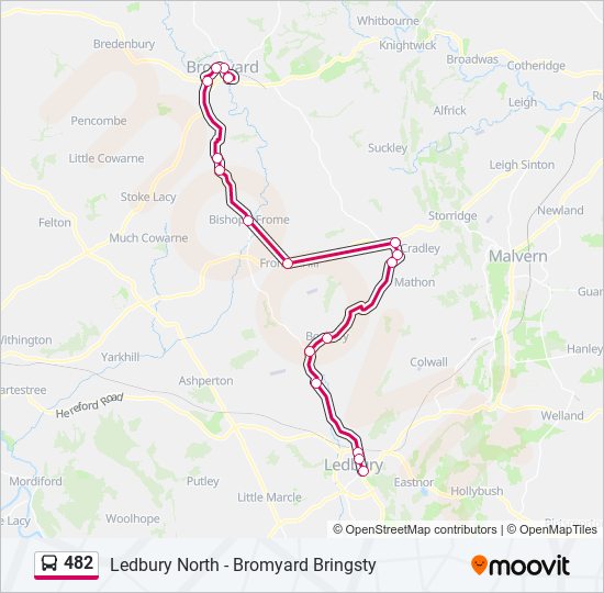 482 Route: Schedules, Stops & Maps - Ledbury (Updated)