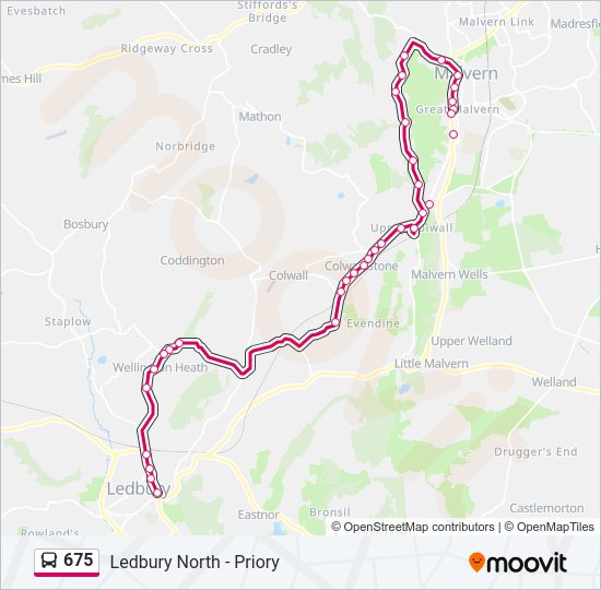 675 Route: Schedules, Stops & Maps - Great Malvern (Updated)