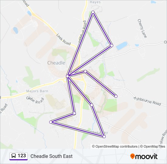 123 Route: Schedules, Stops & Maps - Trent Close (Updated)