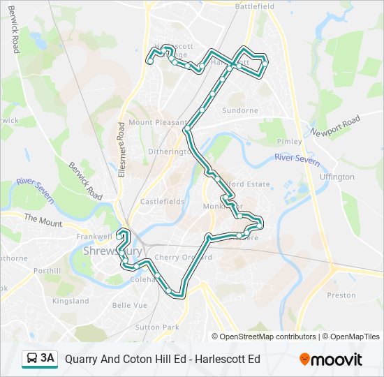 3a Route: Schedules, Stops & Maps - Mount Pleasant (Updated)