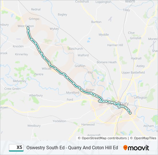 x5 Route: Schedules, Stops & Maps - London Road (Updated)