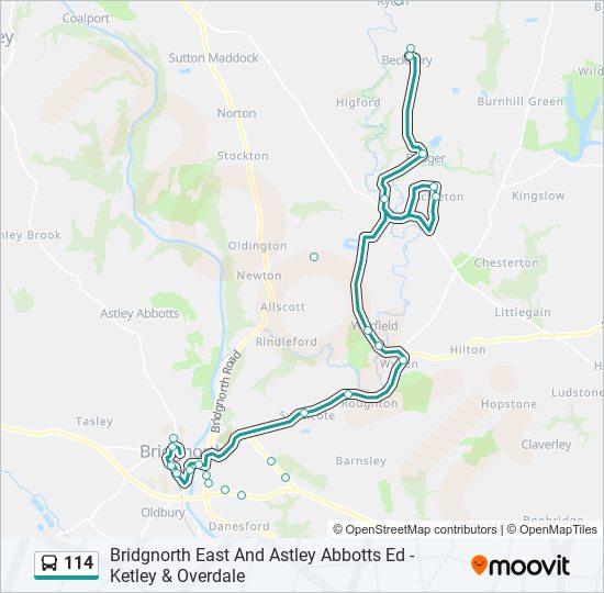 114 Route: Schedules, Stops & Maps - High Town (Updated)