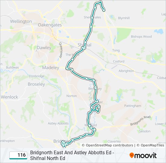 116 Route: Schedules, Stops & Maps - High Town (Updated)