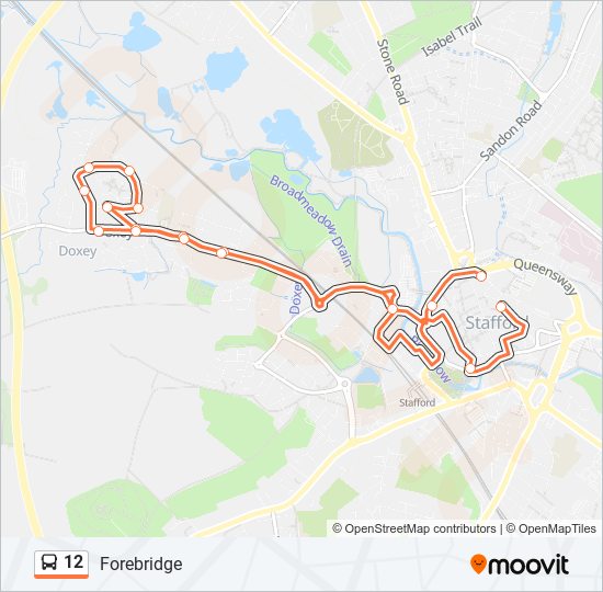 12 Route: Schedules, Stops & Maps - Doxey (Updated)