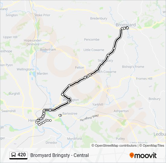 420 Route: Schedules, Stops & Maps - Bromyard (Updated)