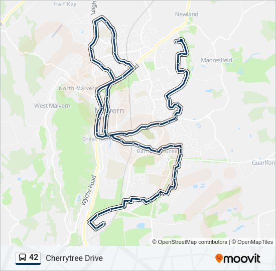 42 Route: Schedules, Stops & Maps - Cherrytree Drive (Updated)