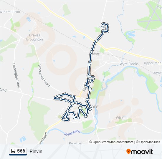 566 Route: Schedules, Stops & Maps - Pinvin (Updated)