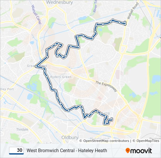 30 Route: Schedules, Stops & Maps - Stone Cross (Updated)