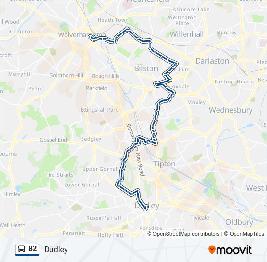 82 Route: Schedules, Stops & Maps - Dudley (Updated)