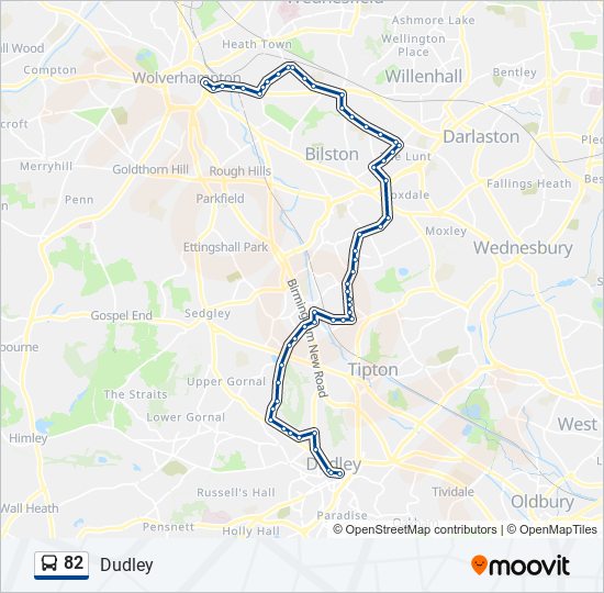 82 Route: Schedules, Stops & Maps - Dudley (Updated)
