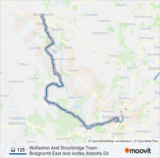 125 Route: Schedules, Stops & Maps - High Town (Updated)