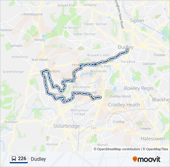 226 Route: Schedules, Stops & Maps - Dudley (Updated)