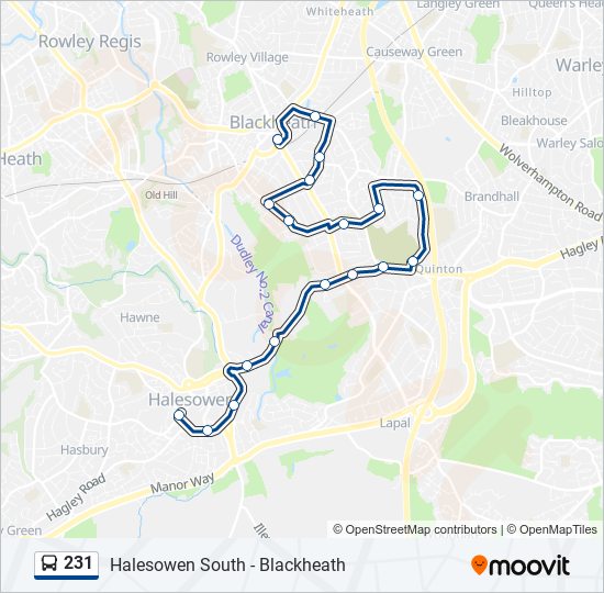 231 Route: Schedules, Stops & Maps - Blackheath (Updated)