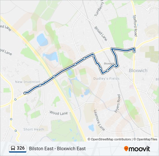 326 Route: Schedules, Stops & Maps - Bloxwich (Updated)