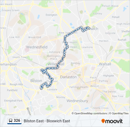 326 Route: Schedules, Stops & Maps - Bilston (Updated)