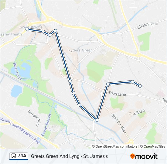 74a Route: Schedules, Stops & Maps - Great Bridge (Updated)
