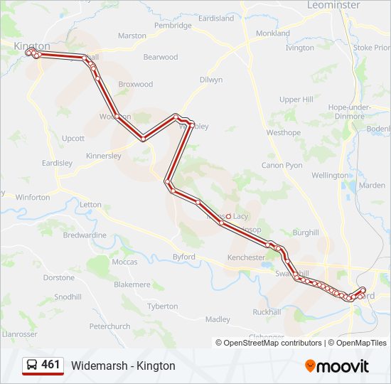 461 Route: Schedules, Stops & Maps - Hereford (Updated)