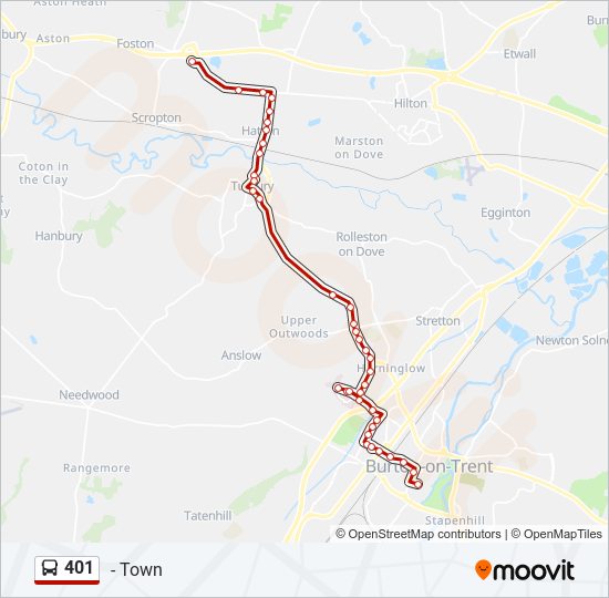 401 Route: Schedules, Stops & Maps - Foston (Updated)