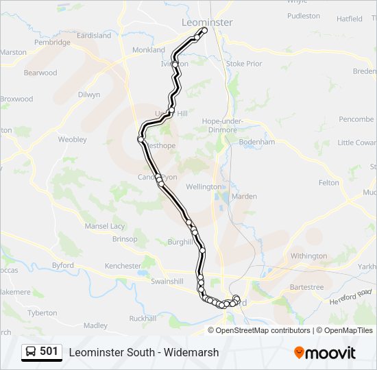 501 Route: Schedules, Stops & Maps - Hereford (Updated)