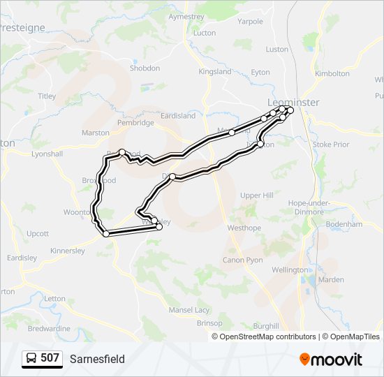 507 Route: Schedules, Stops & Maps - Sarnesfield (Updated)