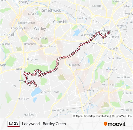 23 Route: Schedules, Stops & Maps - Bus Mall (Updated)