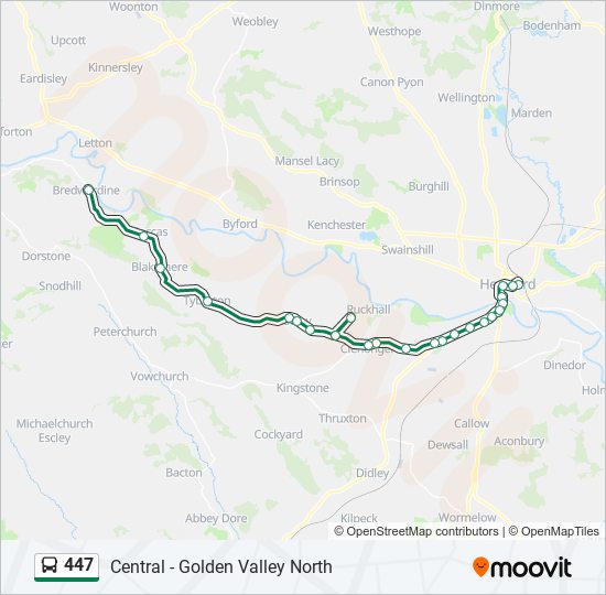 447 Route: Schedules, Stops & Maps - Hereford (Updated)